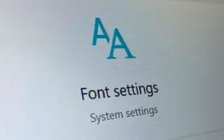 Jak zvětšit velikost písma v systému Windows 10 » tiprelay