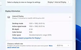 如何在 Windows 11 中启用动态刷新率 (DRR) » tiprelay