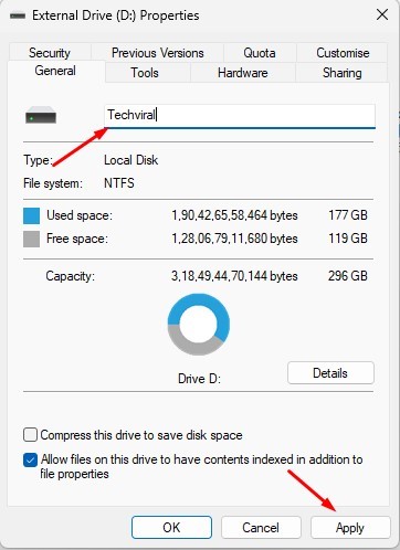 在 Windows 11 中更改驱动器或卷标的 3 种方法 » tiprelay