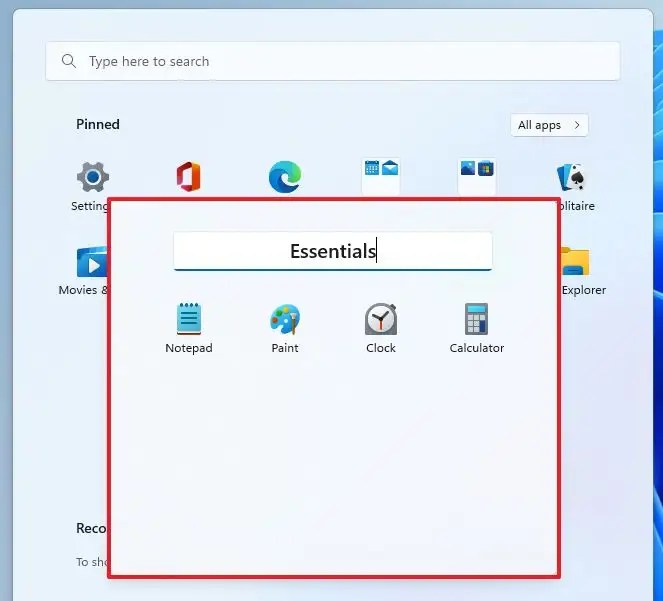 Kako stvoriti mapu izbornika Start u sustavu Windows 11 » tiprelay
