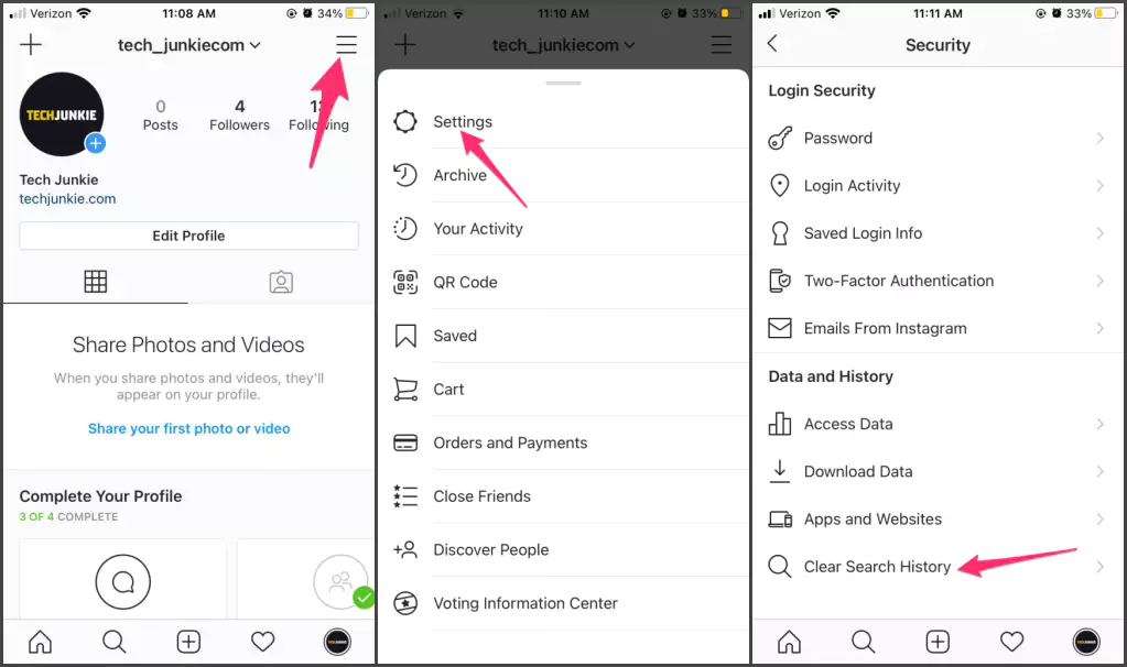 So löschen Sie den Suchverlauf auf Instagram | einfache Schritte » tiprelay